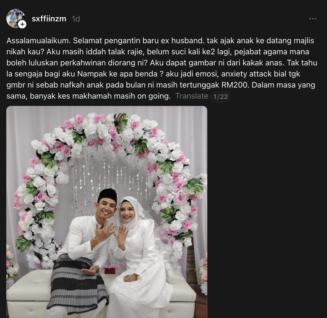 Bekas Isteri Atlet Kena Anxiety Attack Selepas Terima Gambar Nikah Bekas Suami - “Aku Masih ...
